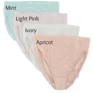 Breezies | Intimates & Sleepwear | Breezies Set Of 4 Cotton Hicut Brief ...